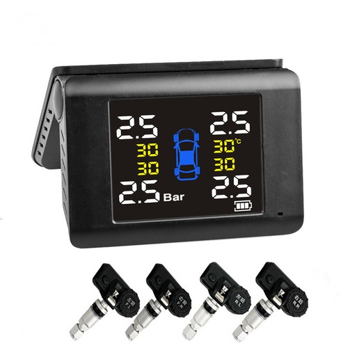 Car Tire Tyre Pressure TPMS Monitor System Alarm LCD Display W/4 ...