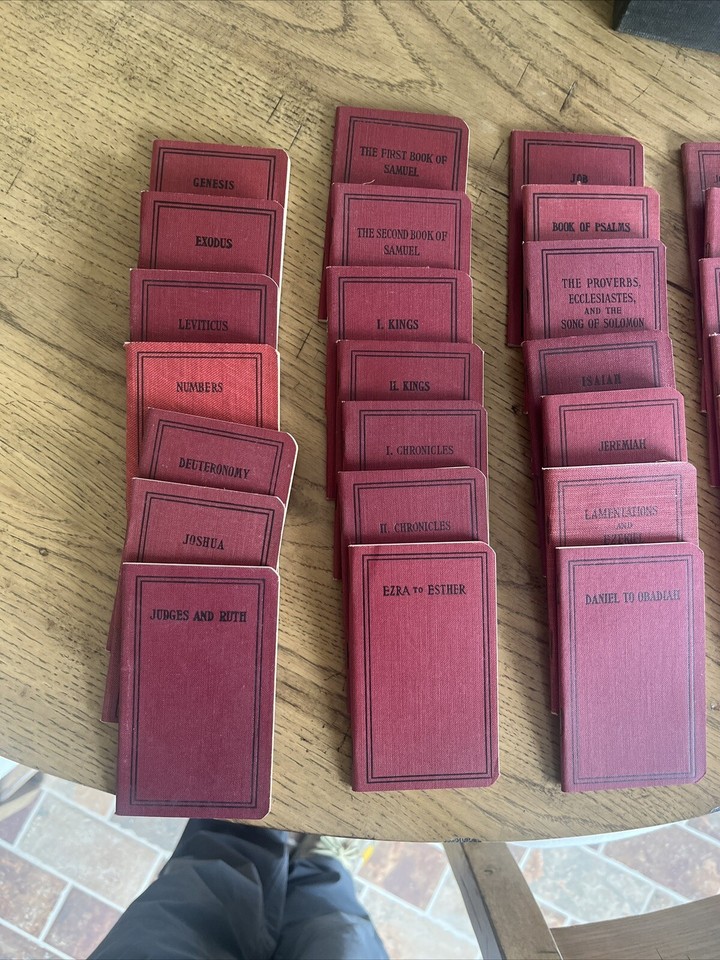 American Bible Society Pocket Edition 31 Volume Set WWI Military ...