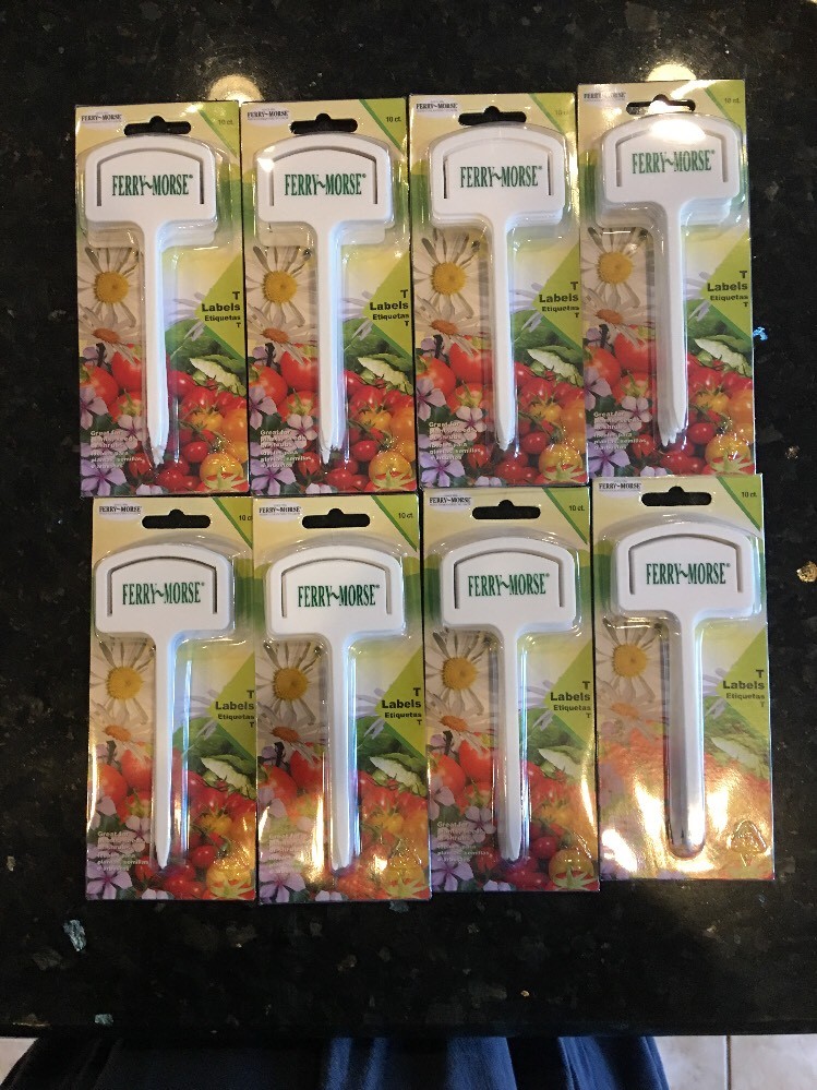 8X Jiffy durable reusable plant labels insert "T" Plant (80 ct total ...
