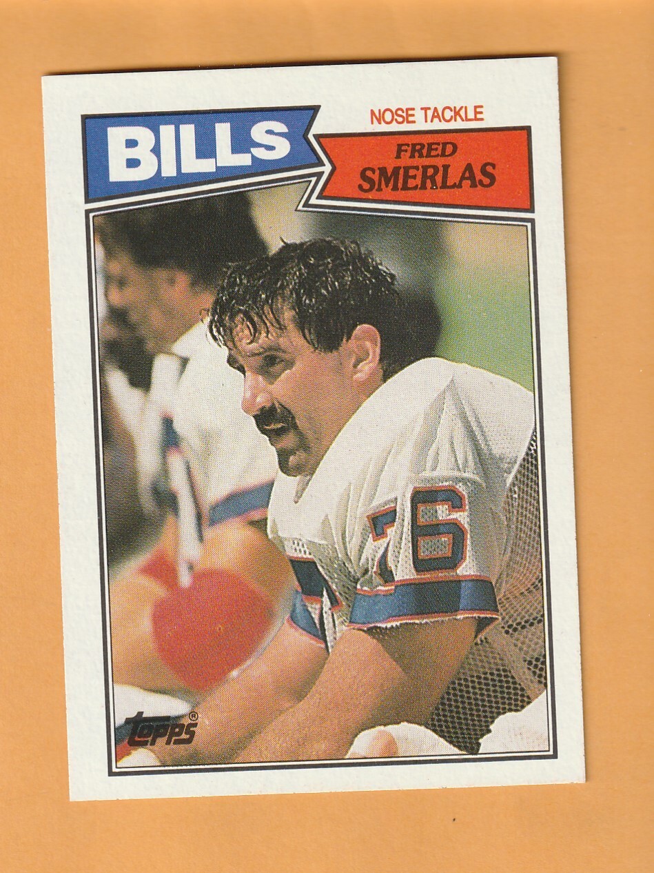 Fred Smerlas Buffalo Bills 1987 Topps #368 Boston College Eagles ...