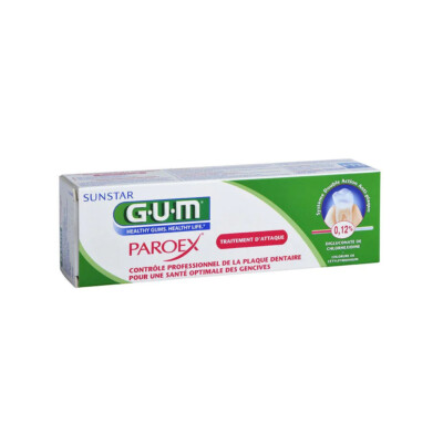 GUM Paroex Toothpaste for Gingivitis And Bleeding Gum 0,12% - 75ml | eBay