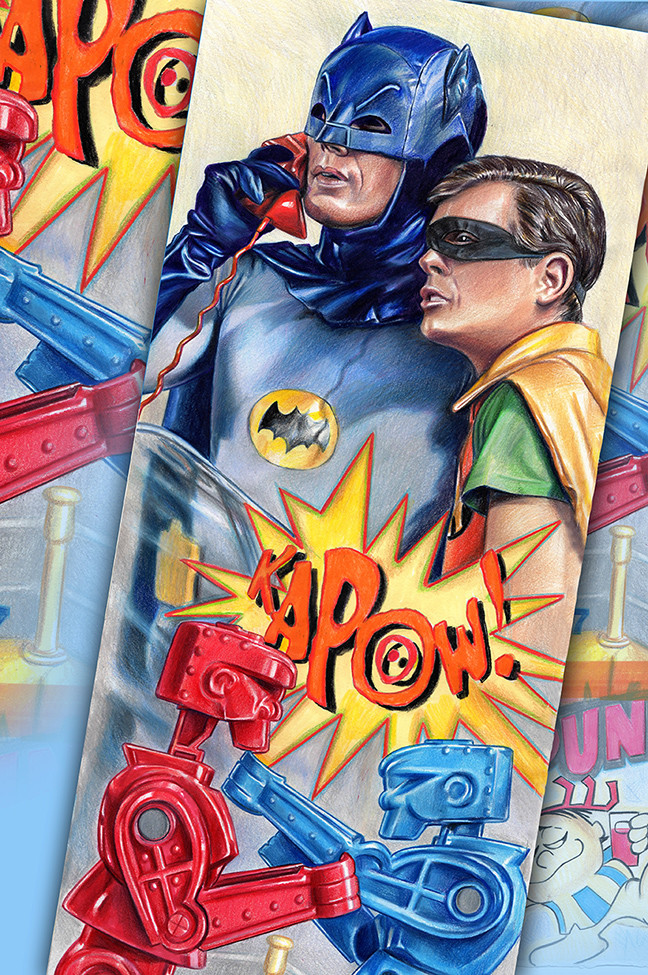ORIGINAL POP ART BATMAN: KAPOW! PORTRAIT BY ARTIST RON DUNN | eBay