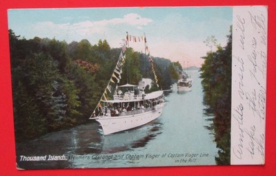 Steamers Castanet and Captain Visger Thousand Islands NY Posted ...
