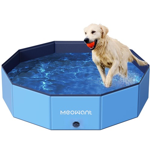 Meowant Foldable Dog Pool, Hard Plastic Dog Swimming Pools for Large ...