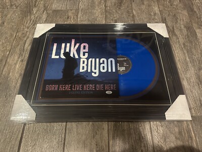 LUKE BRYAN SIGNED CUSTOM FRAMED RECORD VINYL PSA COA AUTOGRAPHED ...
