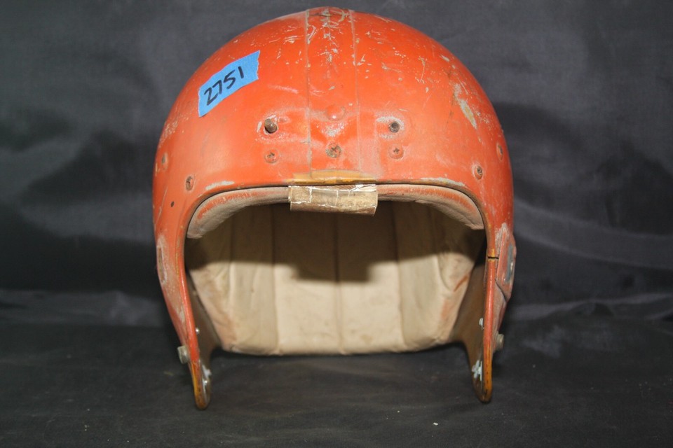 1968 Old Vtg Game Worn Used Suspension Wilson F2002 Football Helmet 26 ...