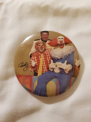 Bozo the Clown Cookie Vintage Advertising Pin-Back Button Rare | eBay