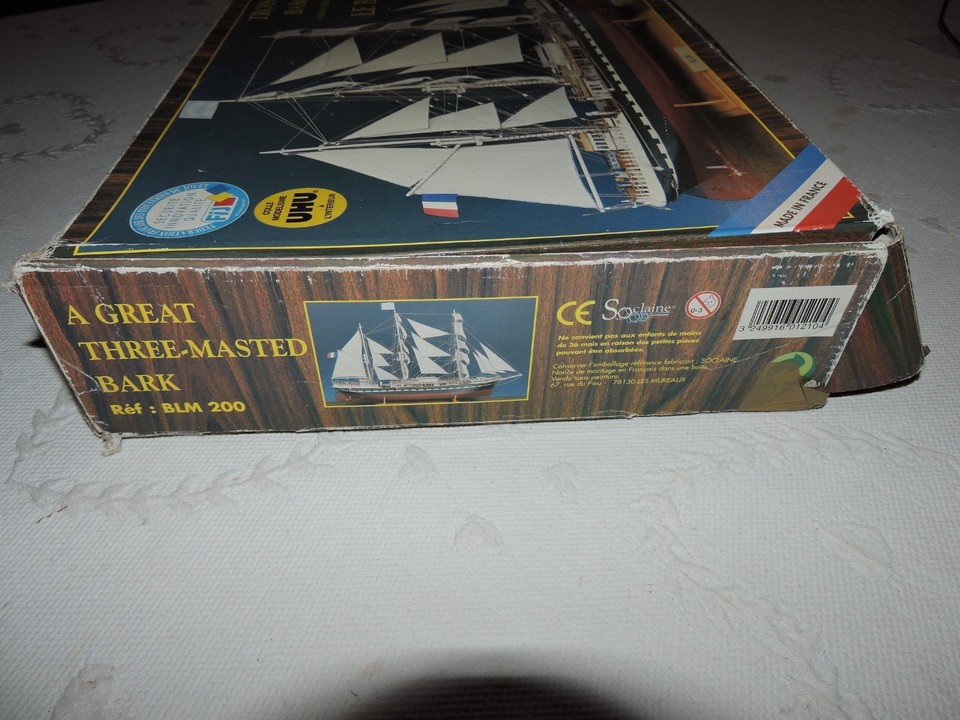 MAQUETTE BATEAU BOIS Trois Mats Barque LE BELEM 1896 Réf. BLM 200 | eBay UK