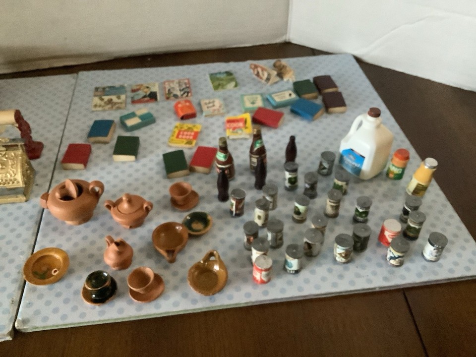 Miniature Dollhouse Accessories Lot Vintage Large Assortment | eBay