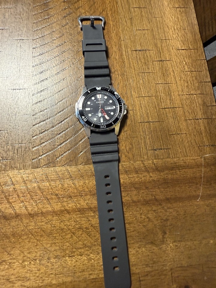 Casio MTP-S110-1AVCF Men's Diver's Style Solar Powered Watch MTPS110 ...