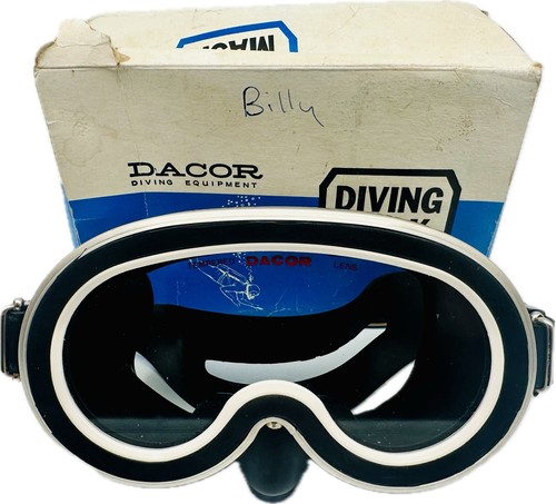 Mint In Box! Vintage DACOR DM18 Tempered Scuba Diving Mask Stainless 18 ...