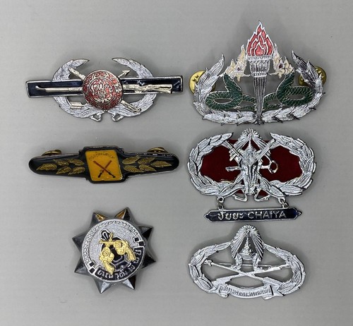 Lot of 6 pieces Royal Thai Police Metal Badges | eBay