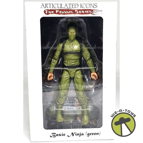 The Fwoosh Articulated Icons Feudal Series Basic Ninja Green Action ...