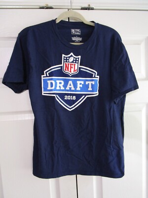 Fanatics Mens 2018 NFL Draft T-Shirt Medium Blue Short Sleeve | eBay