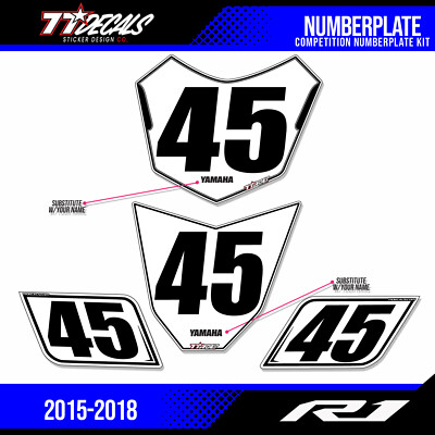 R1 Numberplates Raceplates 2015-2023 Trackday Racing Number Plates CCS ...