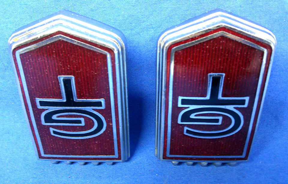 Vintage 1965 Ford Mustang Front Fender GT Emblems Badges Pair | eBay