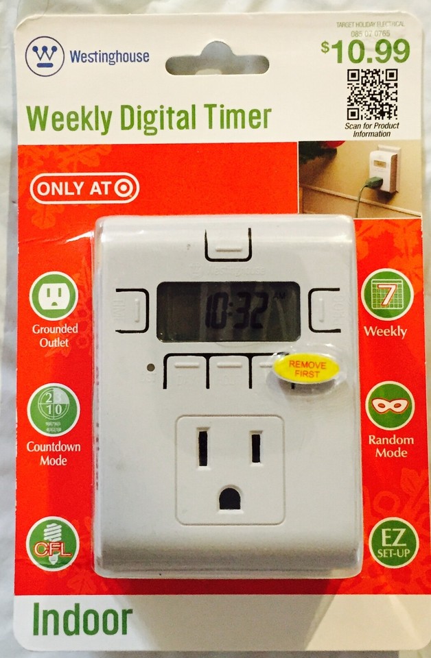 Westinghouse - Weekly Digital Timer Indoor Grounded - EZ Set-UP ...