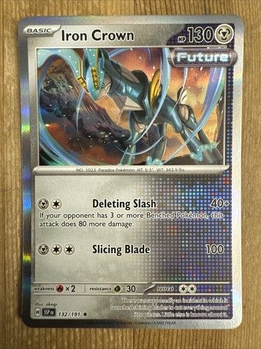 Iron Crown 132/191 Pokemon Scarlet Violet Surging Sparks Holo NM | eBay