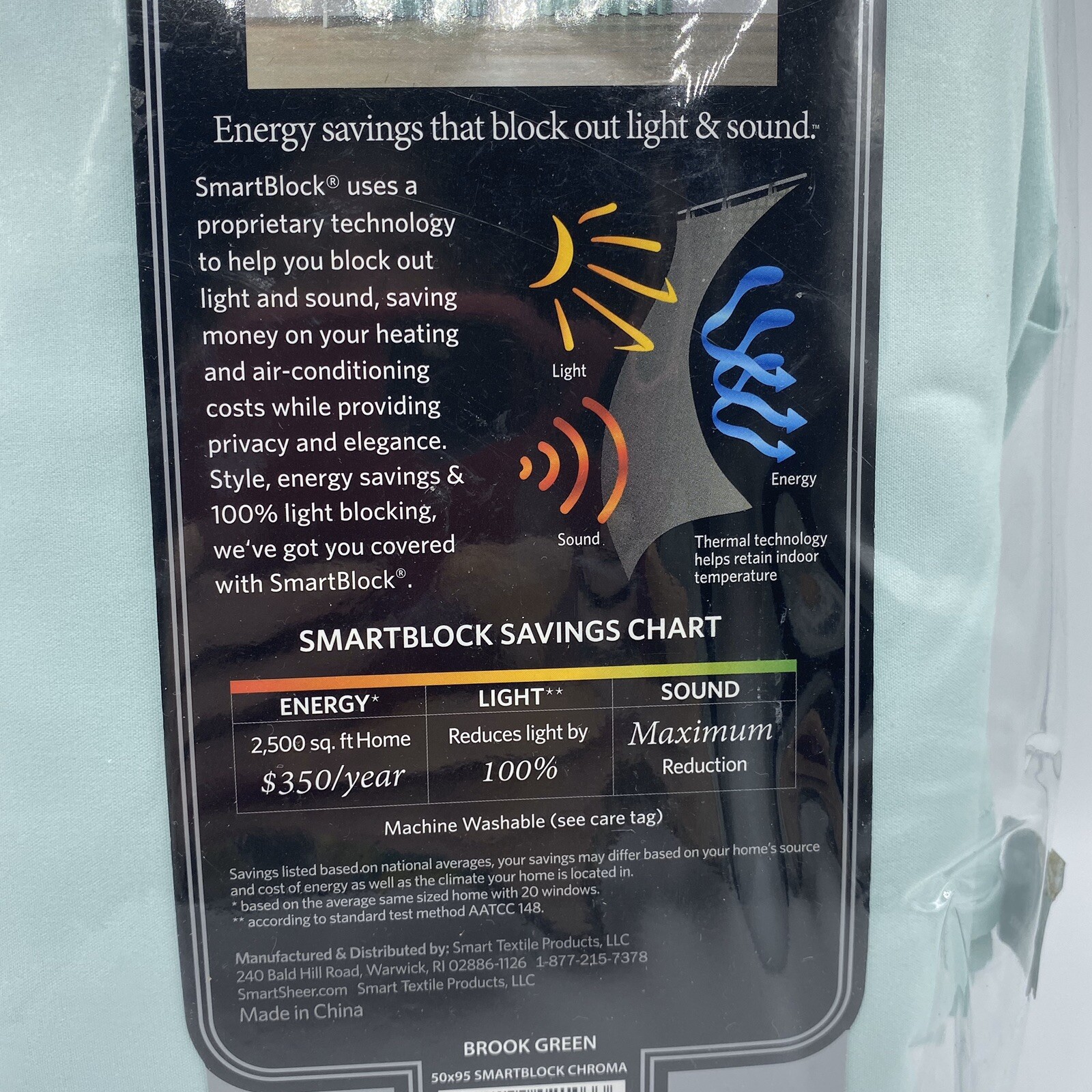 SmartBlock Chroma Rod Pocket Blackout Window Curtain Panel for sale ...