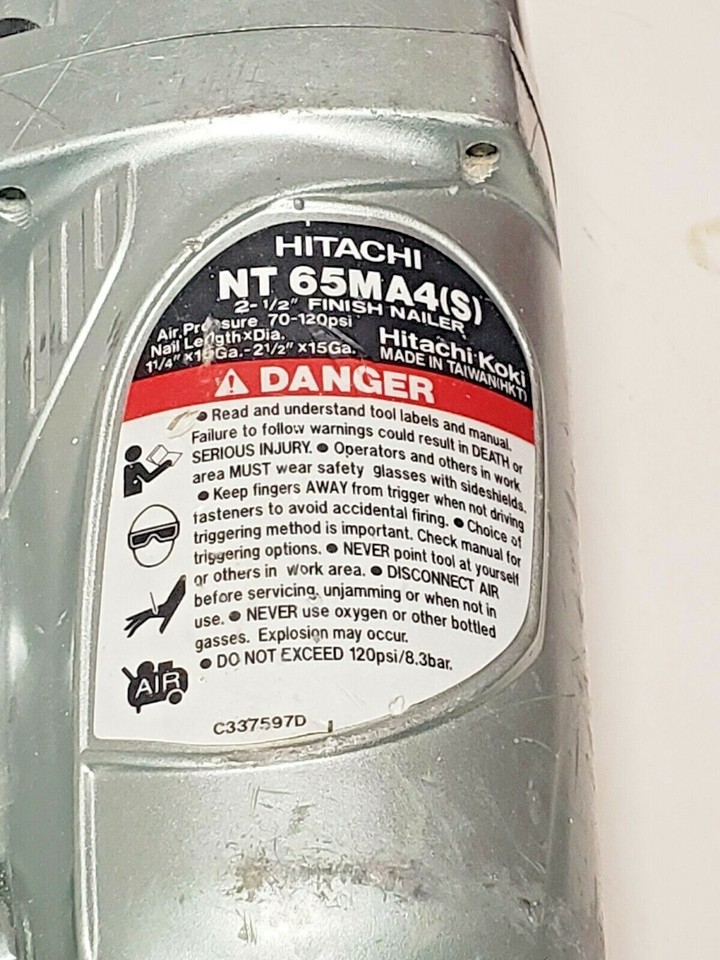 Used Hitachi NT65MA4 Nailer #I-3427 | eBay
