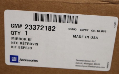 2014-2018 Silverado Sierra Camper Trailer Tow Mirrors 23372182 Black ...