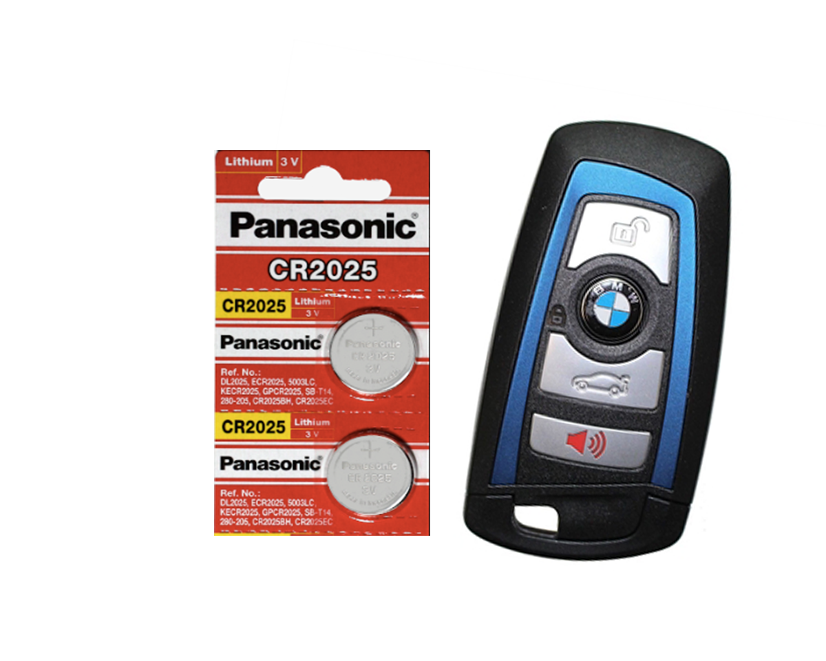 BMW Keyfob Replacement Battery Panasonic CR2025 Lithium Coin Cell ...