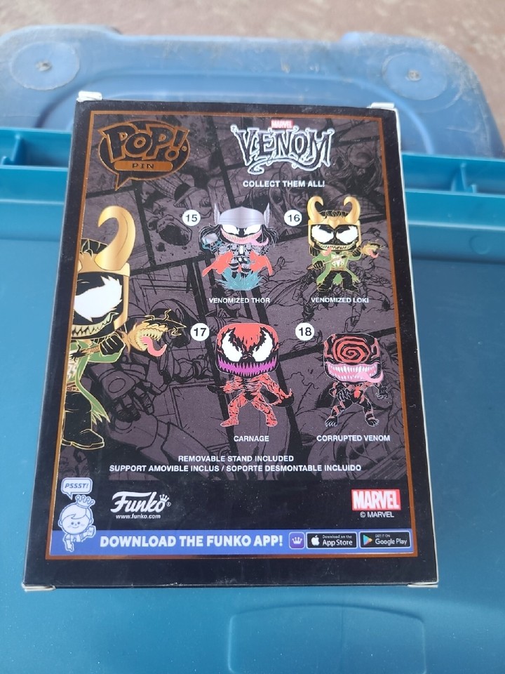 Funko Pop! Pin #16 Venom - Marvel Comics Venomized Loki Enamel Pin | eBay