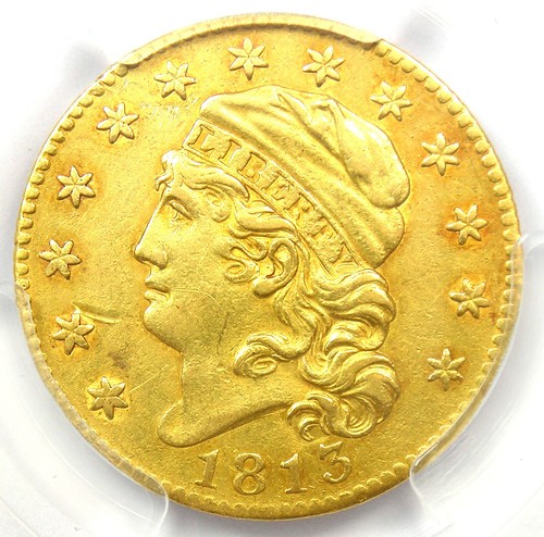 1813 Capped Bust Gold Half Eagle $5 Coin - Certified PCGS AU Details ...