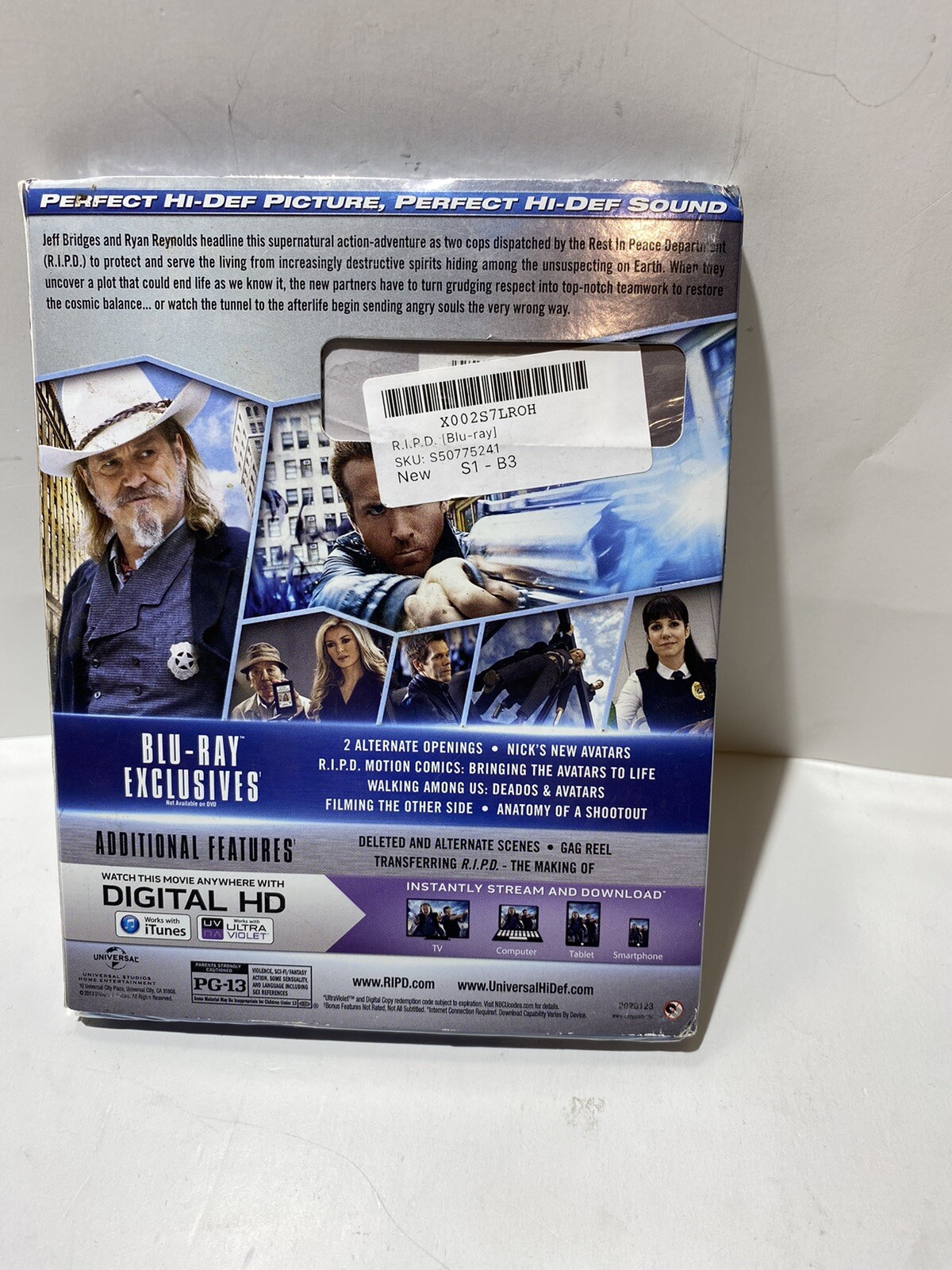 R.I.P.D. (Blu-ray/DVD, 2013, 2-Disc Set, Includes Digital Copy ...