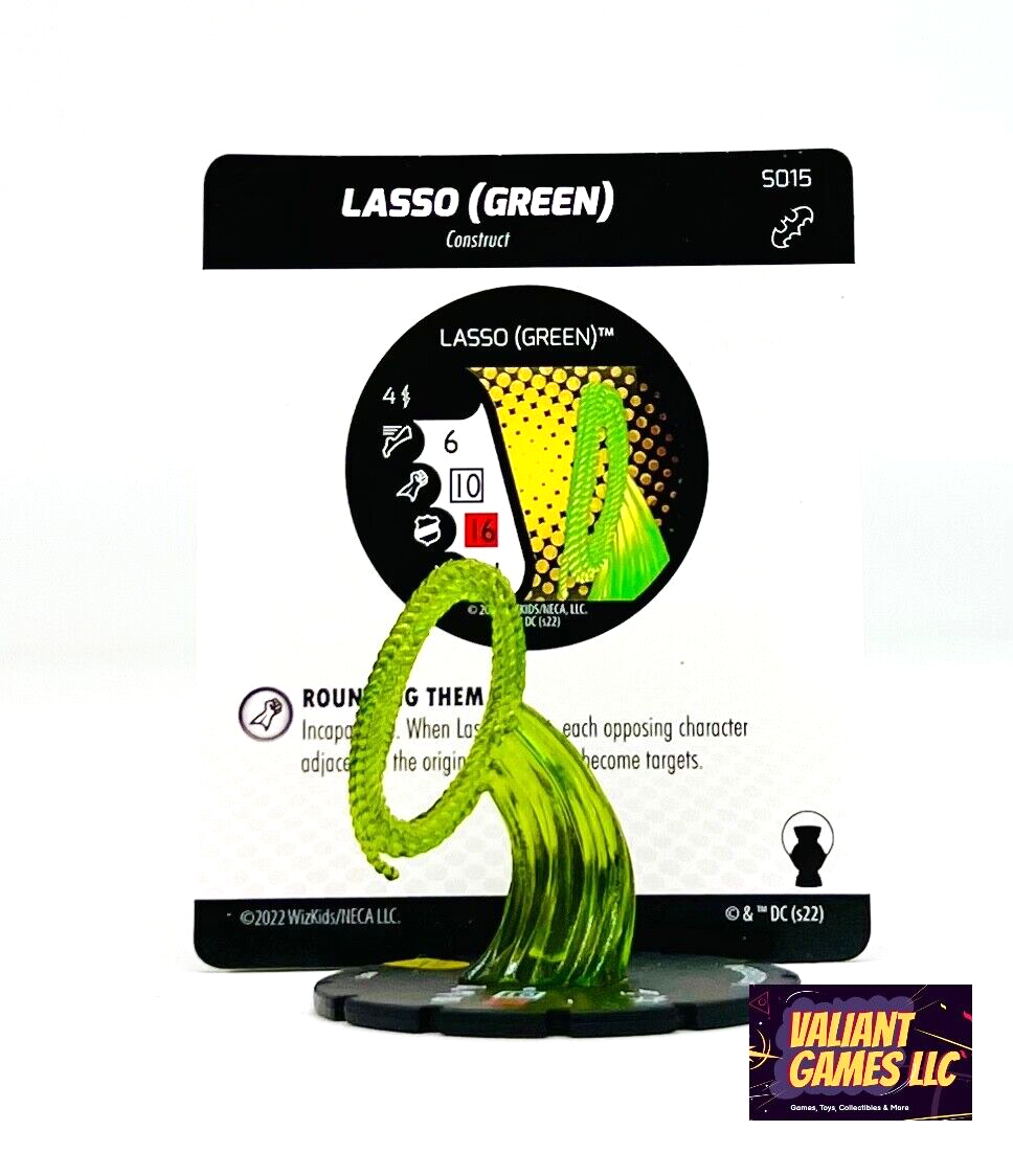 DC Heroclix Lasso (Green) #s015 w/ Card Batman Team Up Set | eBay