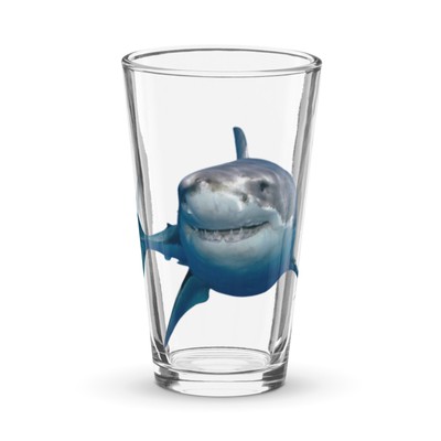 Shark Shaker pint glass | eBay