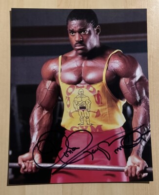 VINCE TAYLOR HAND SIGNED 8x10 PHOTO AUTOGRAPHED BODYBUILDER LEGEND COA ...