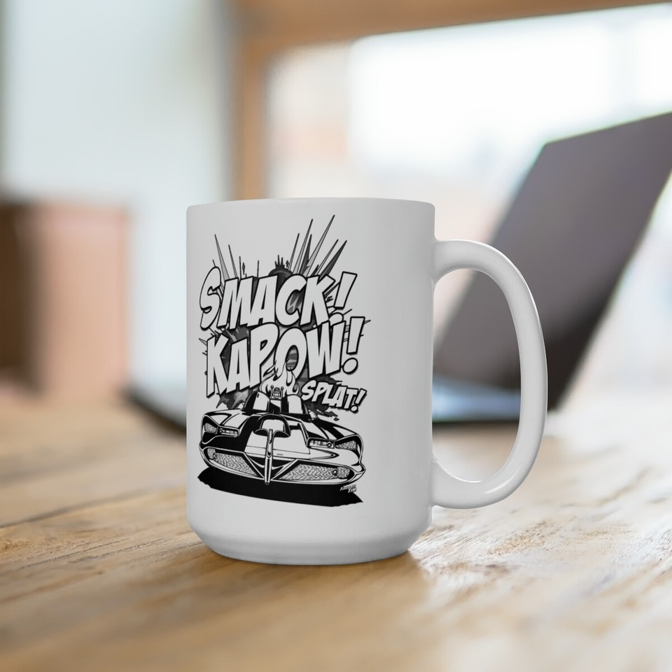 BATMOBILE SMACK KAPOW Movie Car Coffee Mug 15oz | eBay