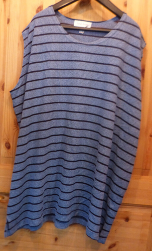 24582. Schönes Top blau schwarz gestreift Sarah Amari Gr. 52 | eBay.de