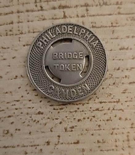 Delaware River PTC Bridge Line Token Philadelphia PA Camden New Jersey ...