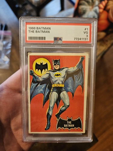 1966 Topps Batman #1 The Batman RC Rookie PSA 3 VG Black Bat | eBay