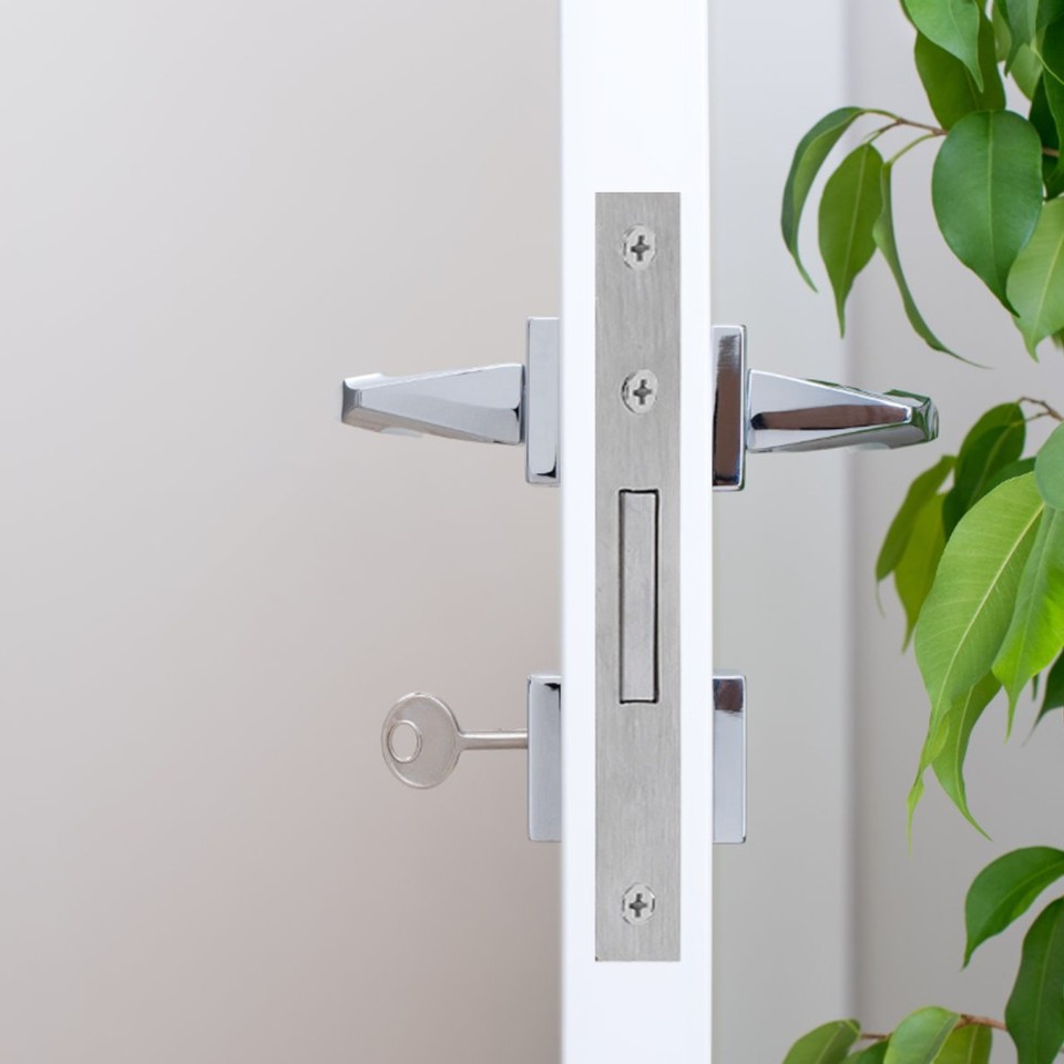 1 Set Stainless Steel Mortise Lock: Pipe Shaft Doors Latch Fitting - | eBay