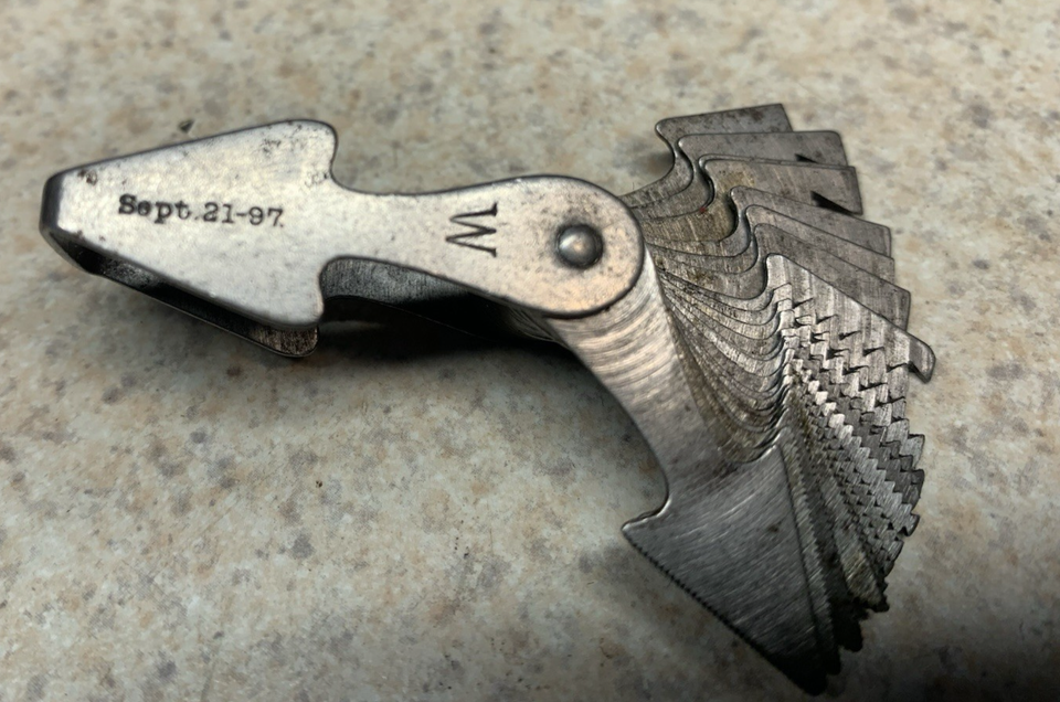 Machinist Tool Antique Sawyer Tool Co Thread Gage 1897 | eBay