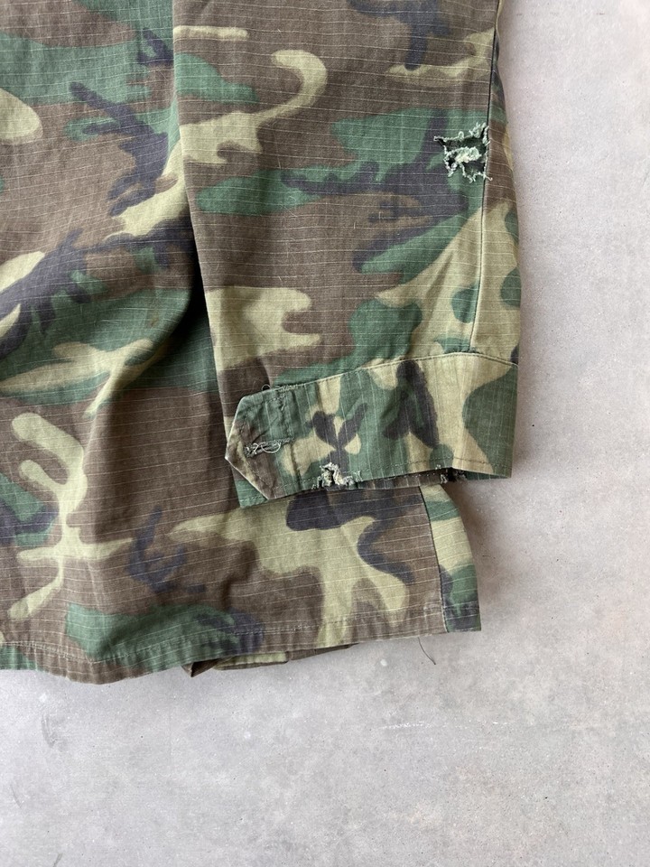 Vintage Vietnam ERDL Camouflage Shirt Large Military Uniform 70s US Air ...