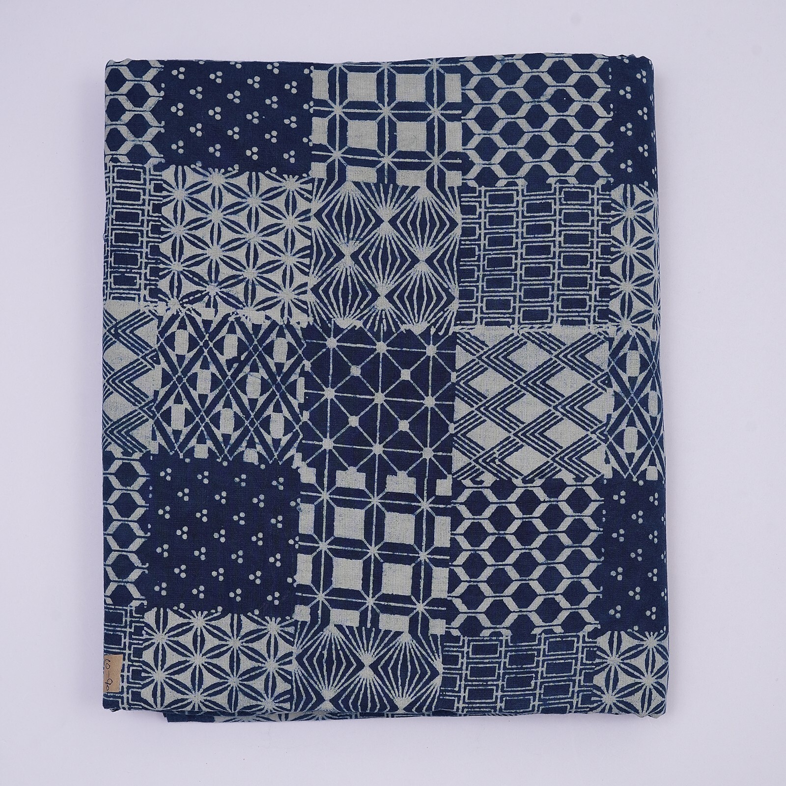 Wholesale 20 Yard Patchwork Block Print Cotton Running Craft Blue Dress ...