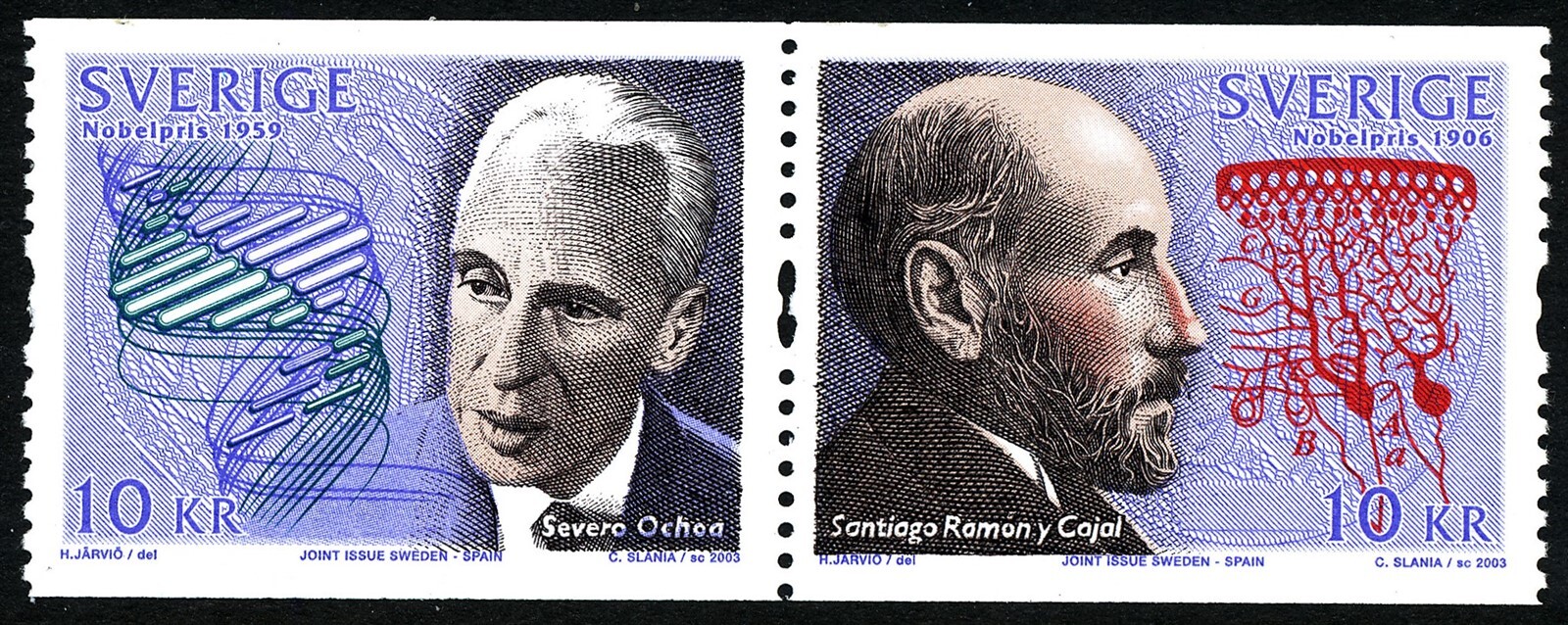 Sweden 2003 Nobe Prizel Winners Spain. Engraver Slania MNH | eBay