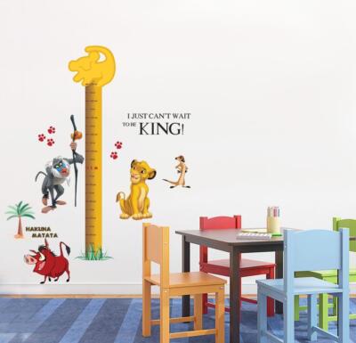 Lion King Simba Height Chart Wall Sticker Decal Decor Art Nursery ...