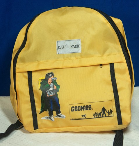 Rare The Goonies Data's Backpack-Yellow | eBay