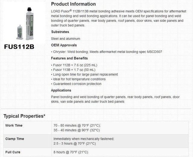 Lord Fusor Metal Bonding Adhesive 112b Slow for sale online | eBay