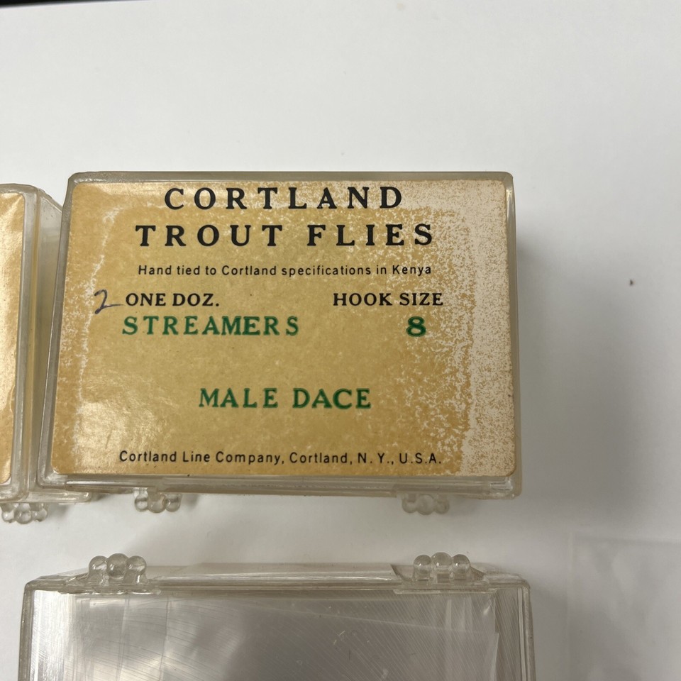 24 Cortland Trout Flies New Fly Fishing Lure Streamers 8 Hook ‘Male ...