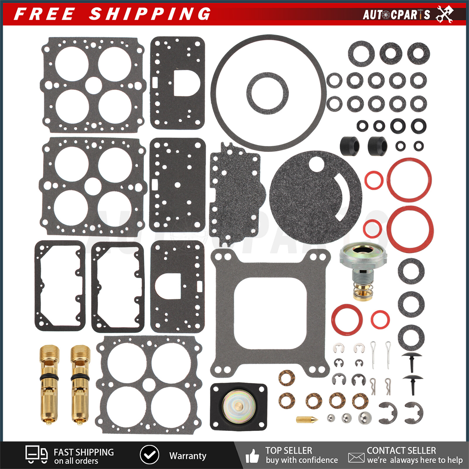 For Holley Carburetor Rebuilding Kit fits #1850,8007,9776,80457,80670 ...