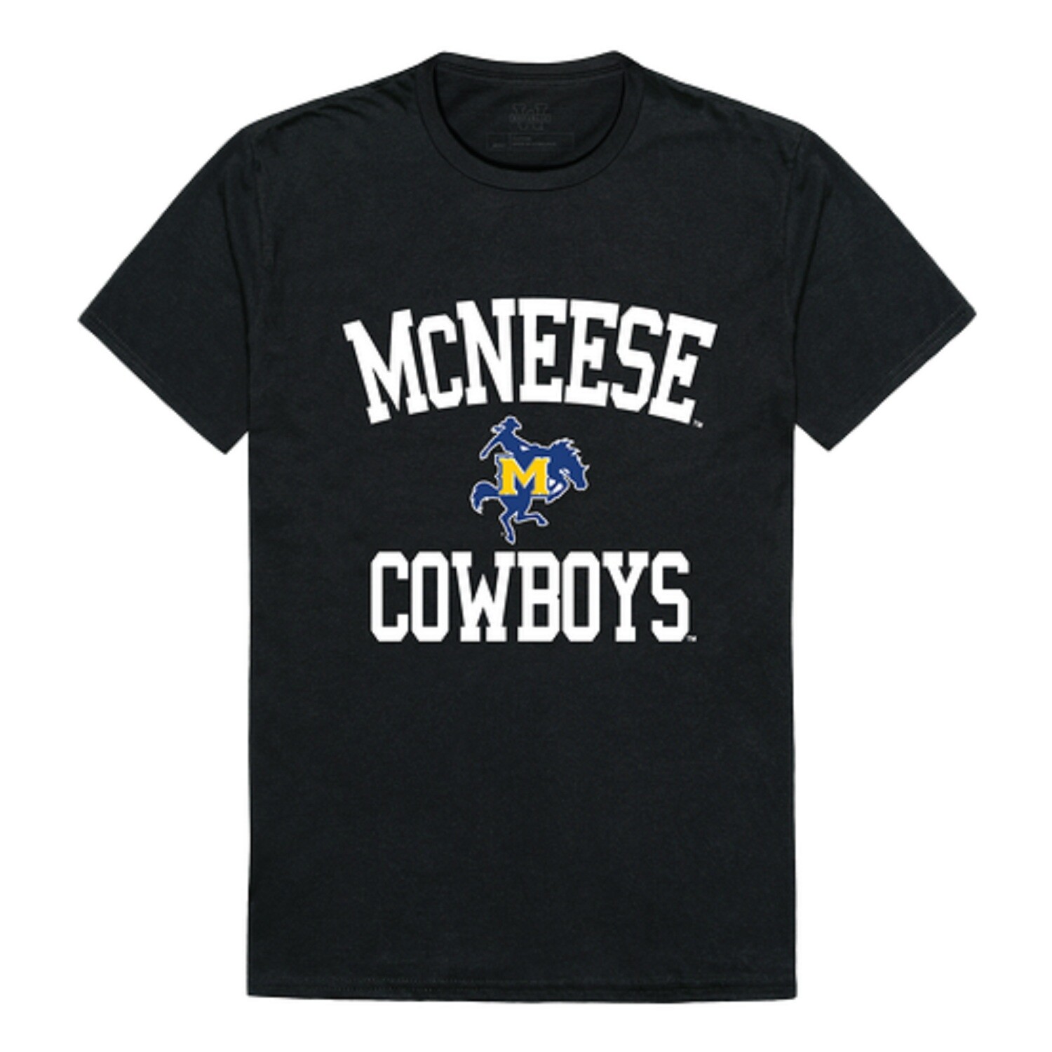 McNeese State University Cowboys MSU NCAA College Cotton Graphic Black ...