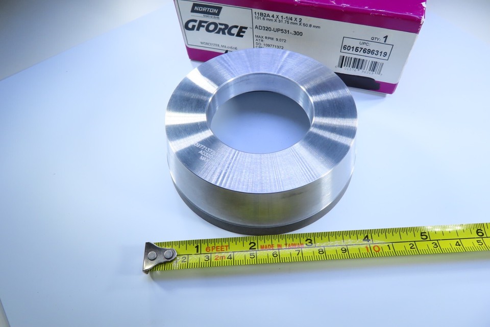 NEW NORTON AD320-UP531-.300 DIAMOND GFORCE CUP WHEEL 11B2A 4 X 1-1/4 X ...