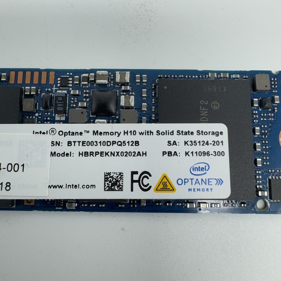 HP Intel Memory Optane H10 SSD HBRPEKNX0202AH 32GB Optane / 512GB NAND ...