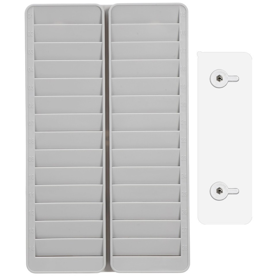 Attendance Cards Shelf Clocking Holder Rack Wall Mount Timecard Clear ...